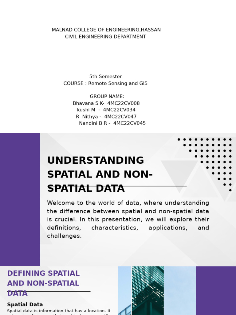 Defining Spatial and Non-Spatial Data - PDF - 20241214 - 111423 - 0000 | PDF | Spatial Analysis ...