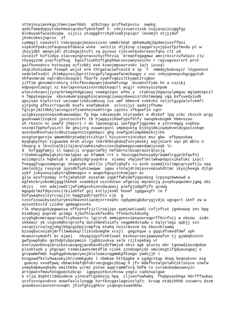 Random Text Analysis | PDF