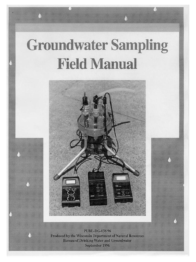 Wisconsin - Groundwater Sampling Field Manual | PDF | Water | Hydrology