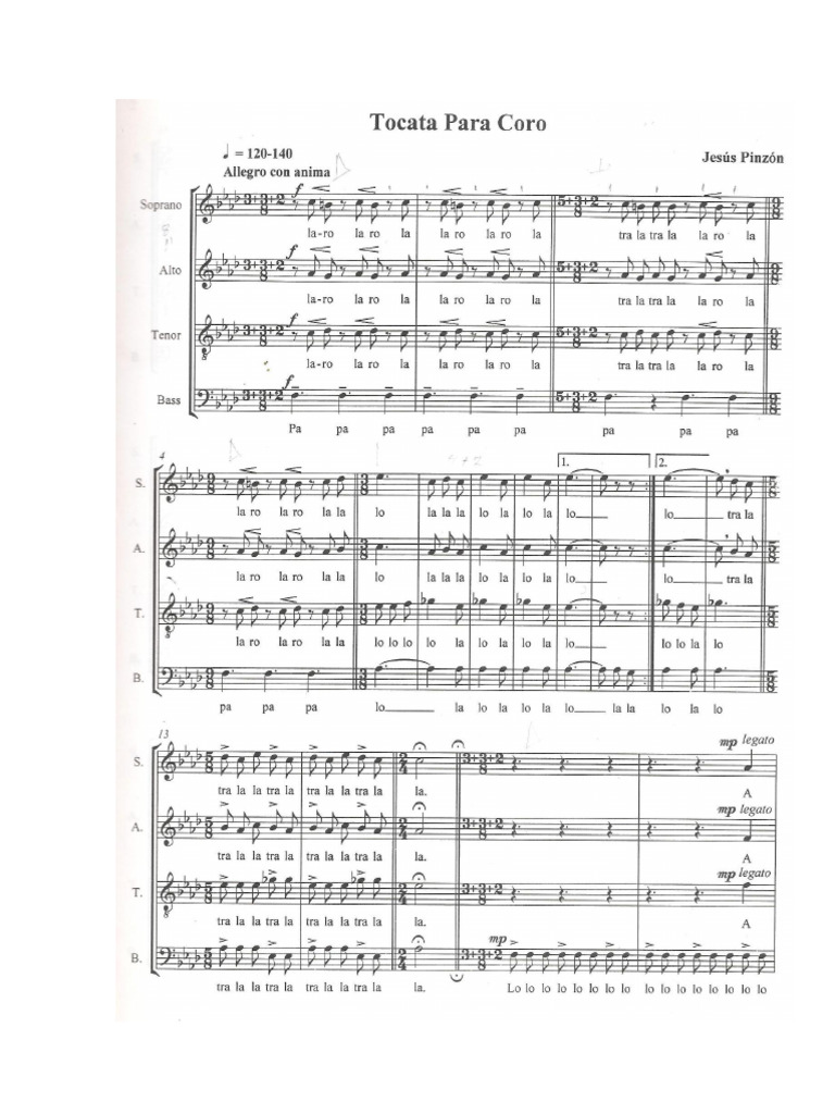 1tocata para Coro | PDF