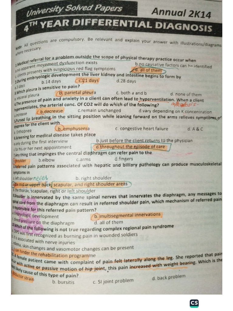 Dr. Warda Afifa PT ( DD Solved Pst Pprz Mcqs)-1 | PDF