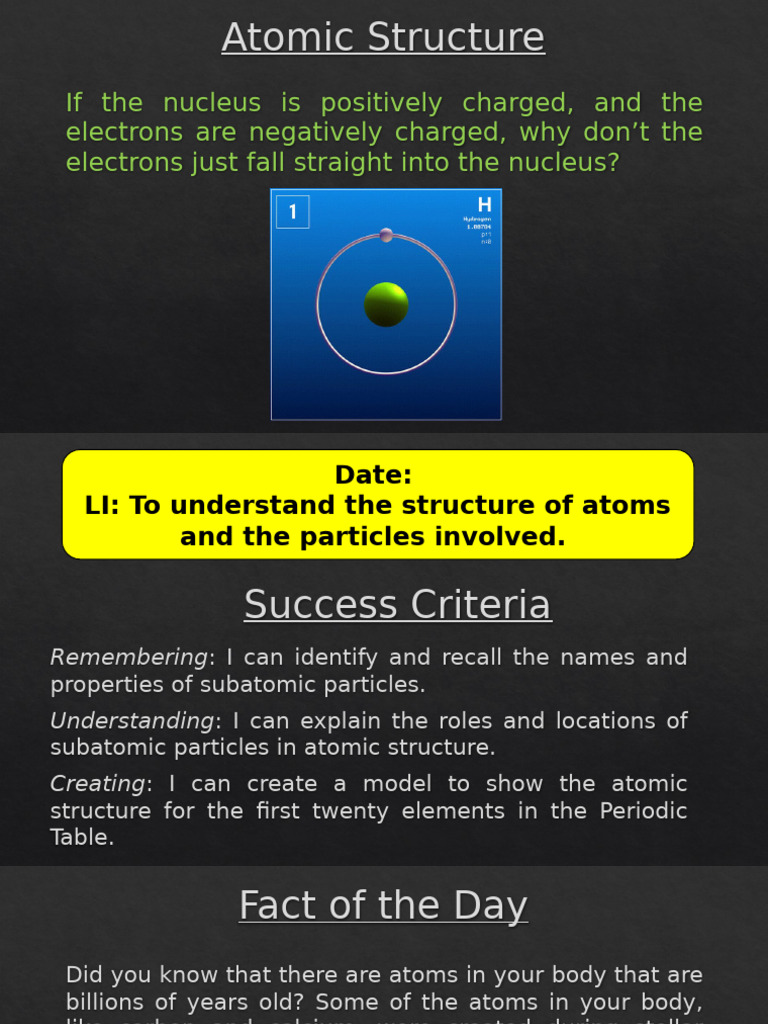 P602 - Atomic Structure | PDF | Atoms | Atomic Nucleus