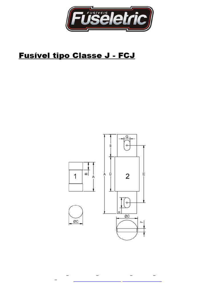 Fusíveis Classe J da Fuseletric | PDF | Eletromagnetismo | Energia elétrica