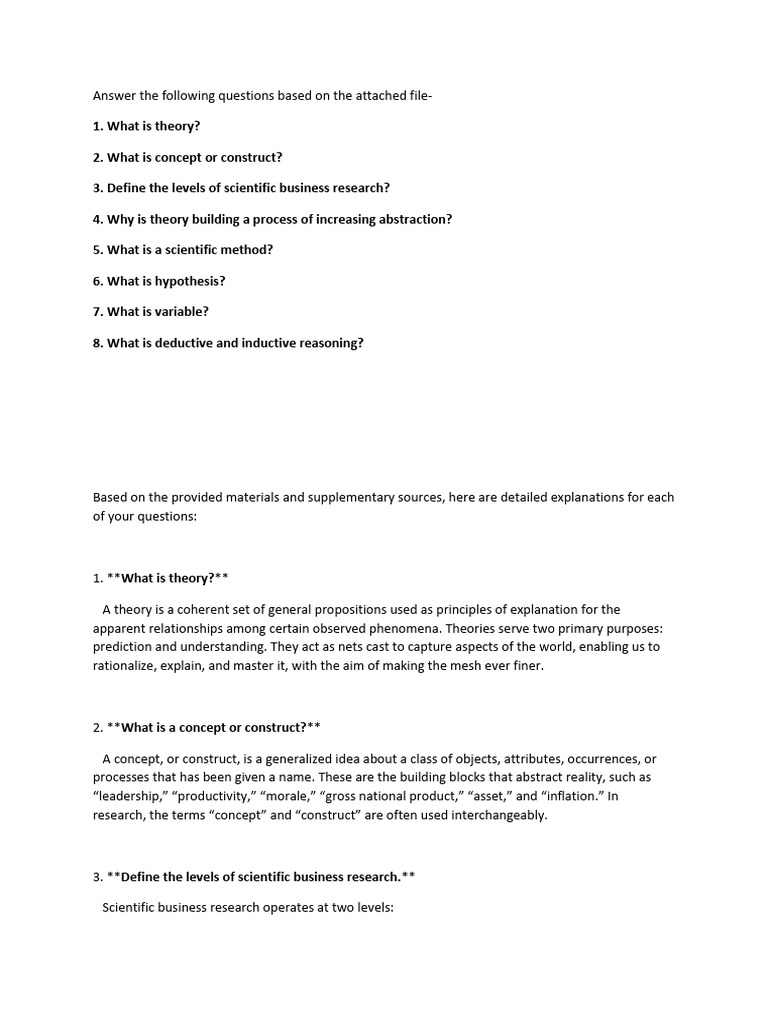 Research Methodology Chapter 3 | PDF | Scientific Method | Theory