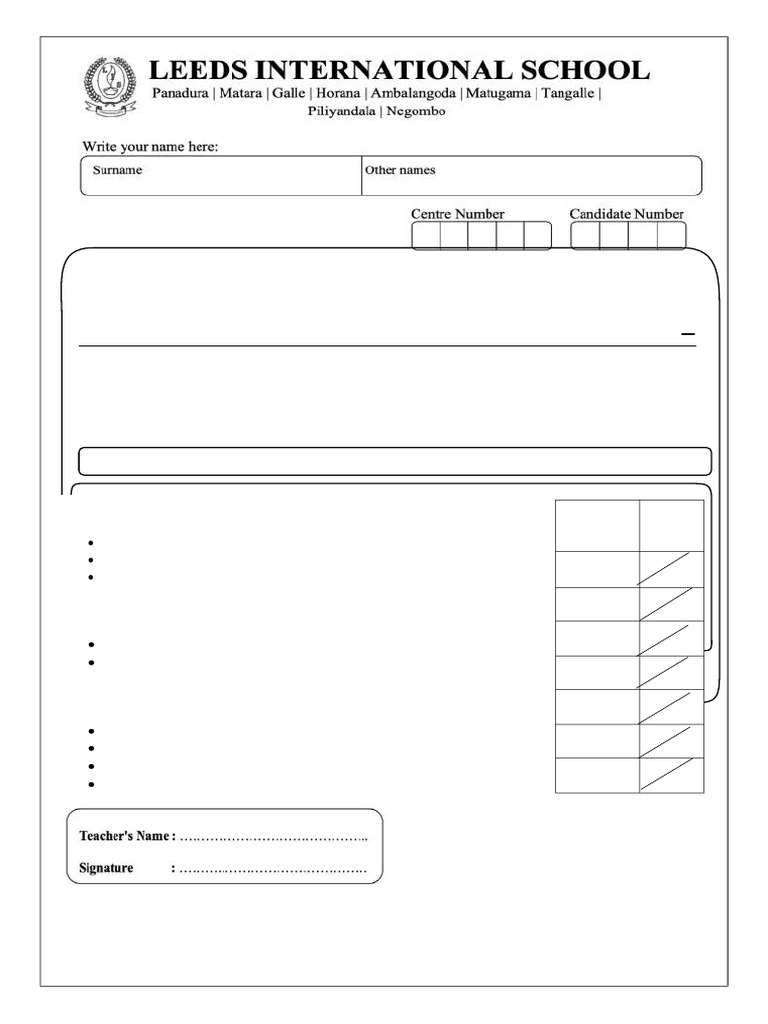 Chinese Language Test - Form I | PDF | Languages Of Singapore ...