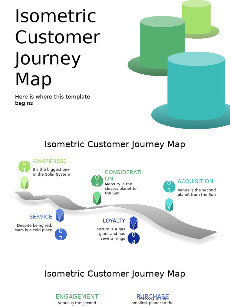 Isometric Customer Journey Map by Slidesgo | PDF | Planets | Solar System