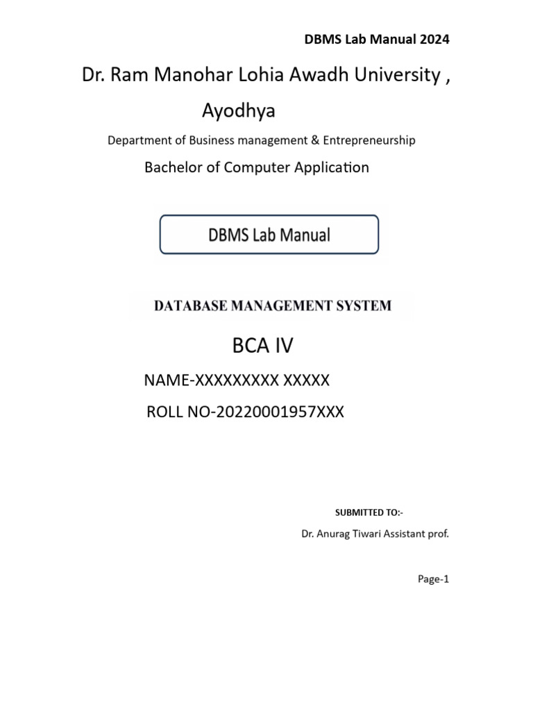 dbms22 | PDF | Table (Database) | Software Engineering