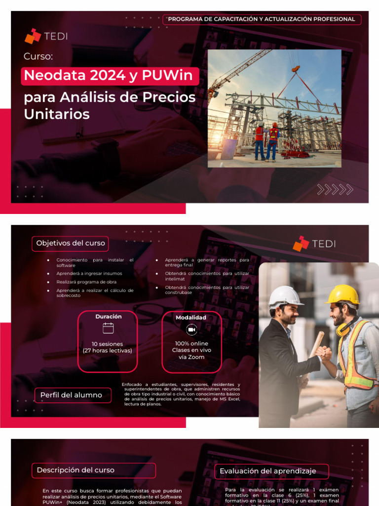 Neodata 2024 y PUWin para Análisis de Precios Unitarios | PDF ...
