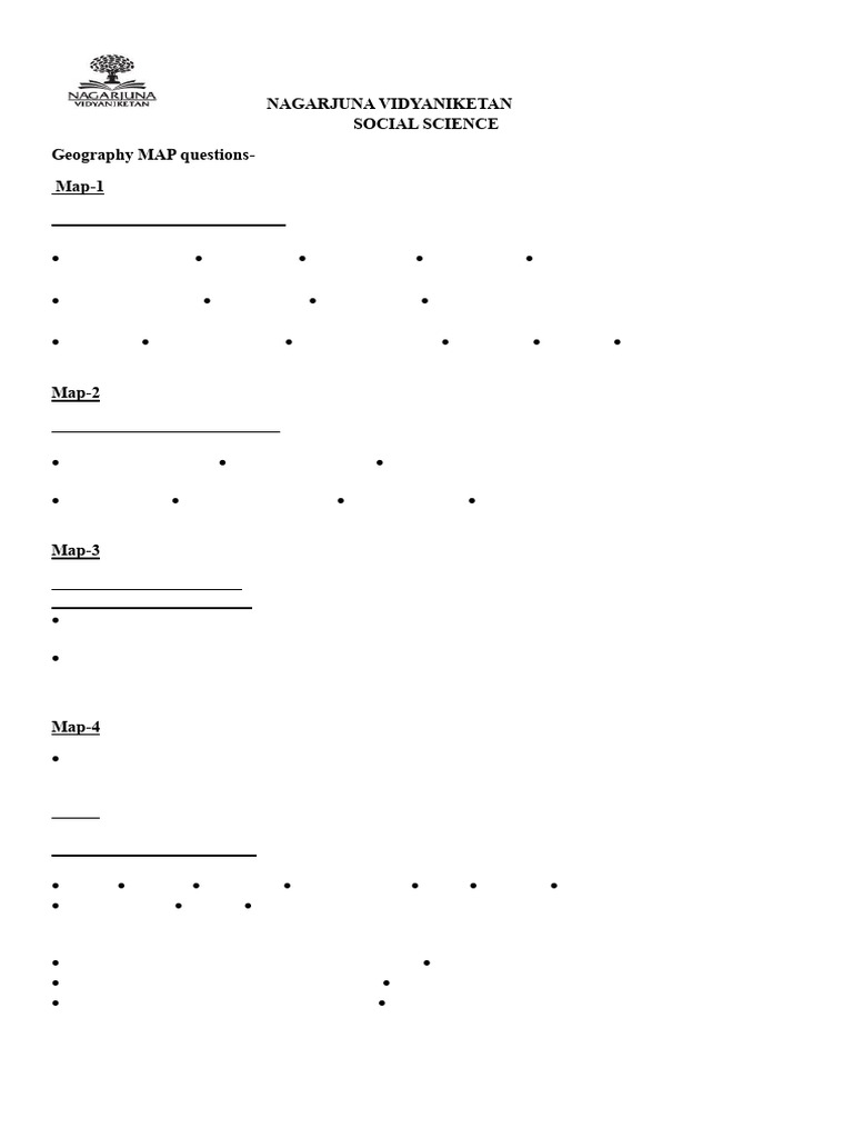 Geography Map Work | PDF