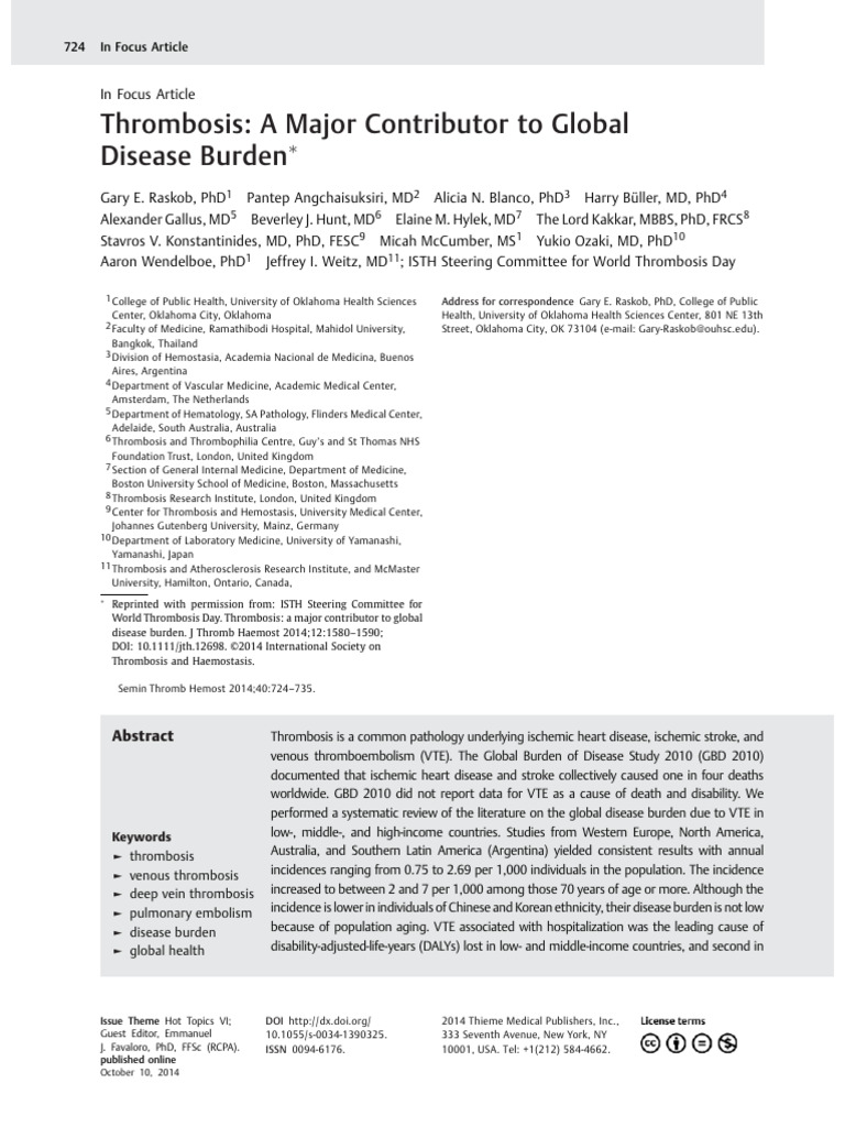 Raskob GE - Arterioscler Thromb Vasc Biol 2014 - 34 - 2363-2371 | PDF ...