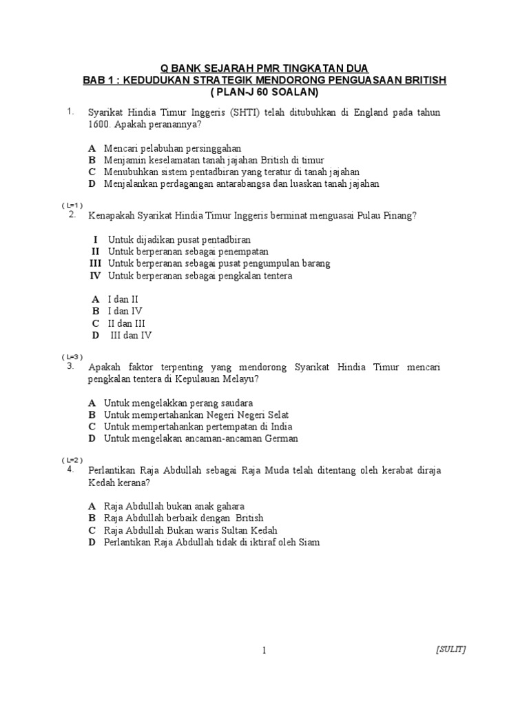 Modul Sej Ting 2 | PDF | Perjalanan | Sejarah