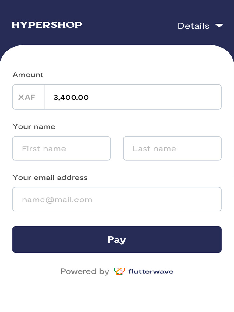 Pay For Cameroon XAF - Flutterwave | PDF