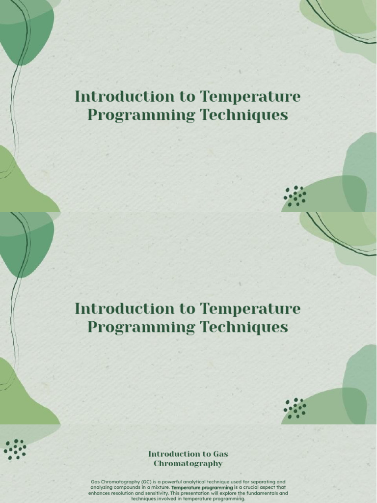 Slidesgo Fundamentals of Gas Chromatography Introduction to Temperature ...