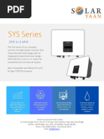 Solaryaan 1 Phase Datasheet July 22 | PDF | Alternating Current | Mains ...