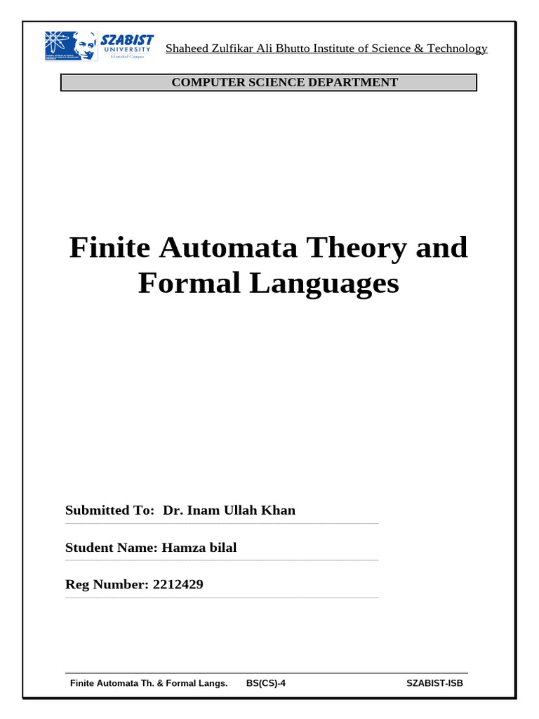FA | PDF | Formal Methods | Theory Of Computation