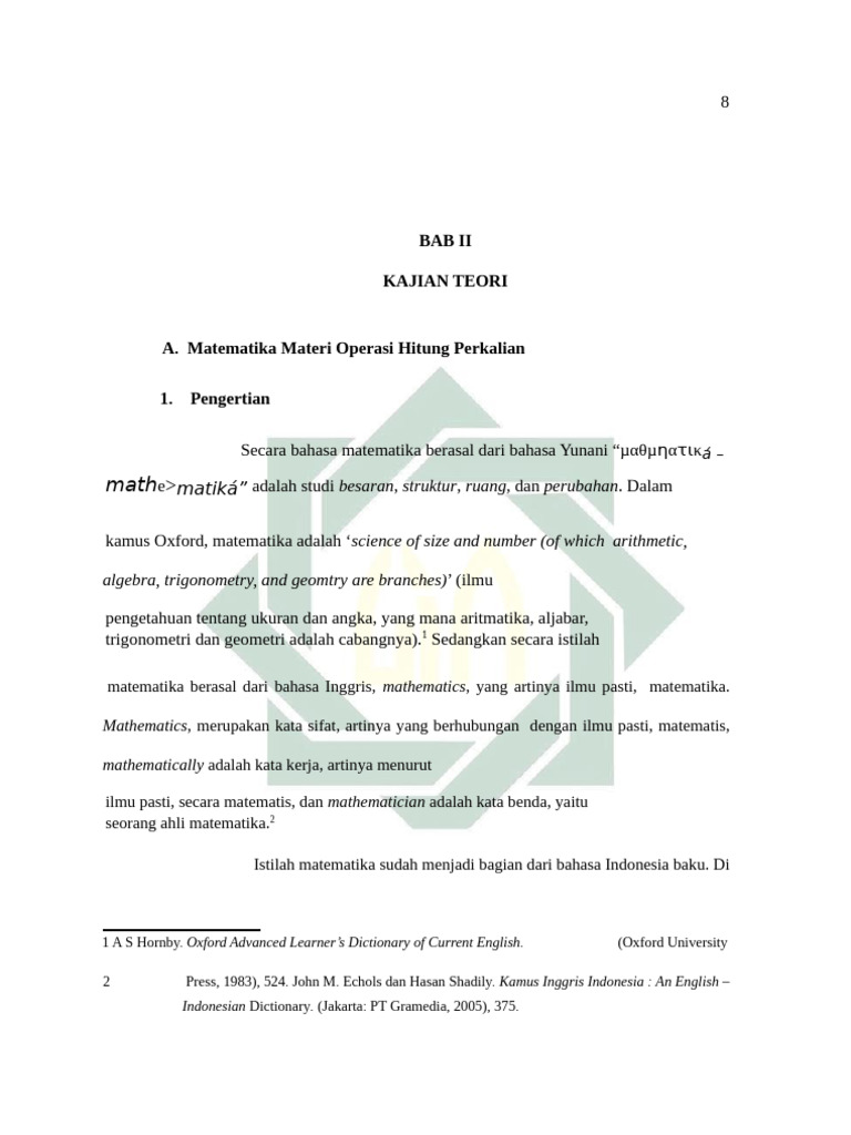 Perkalian MTK | PDF