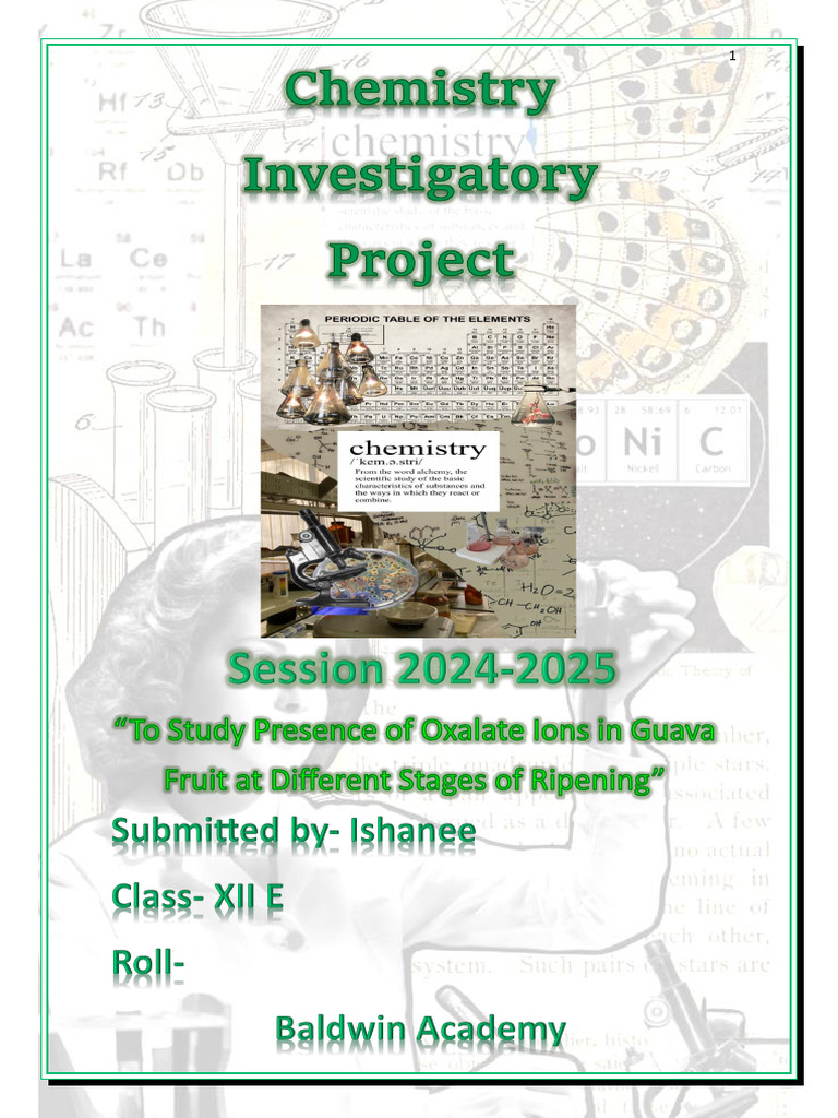 Chemistry Investigatory Project PDF final Ishanee | PDF | Titration | Chemistry