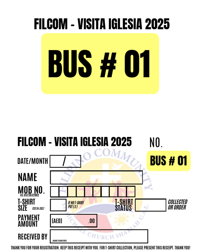 Visita Iglesia 2025 Registration | PDF