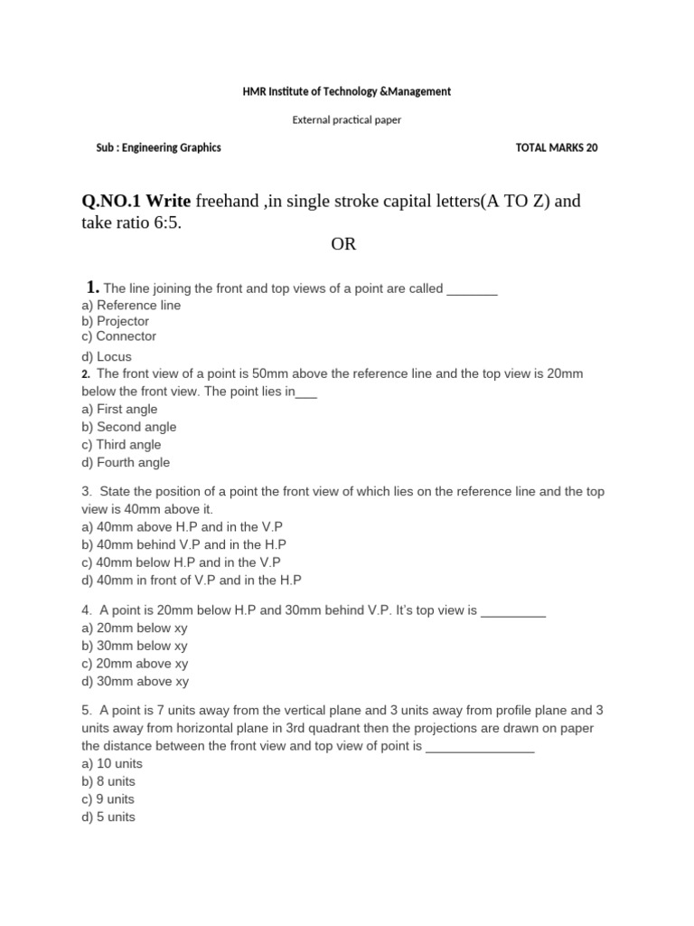 External Practical Paper Eg | PDF | Drawing | Angle