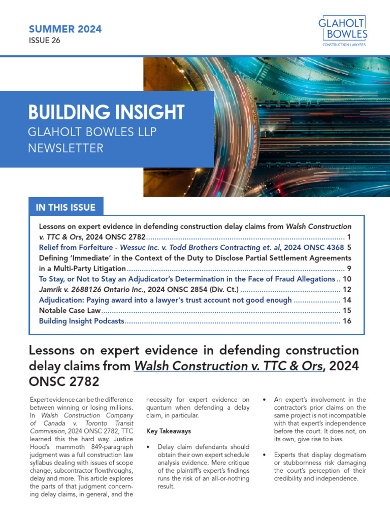 ENGI-4539 Glaholt-Bowles-Summer-2024-Final | PDF | Lawsuit | Discovery ...