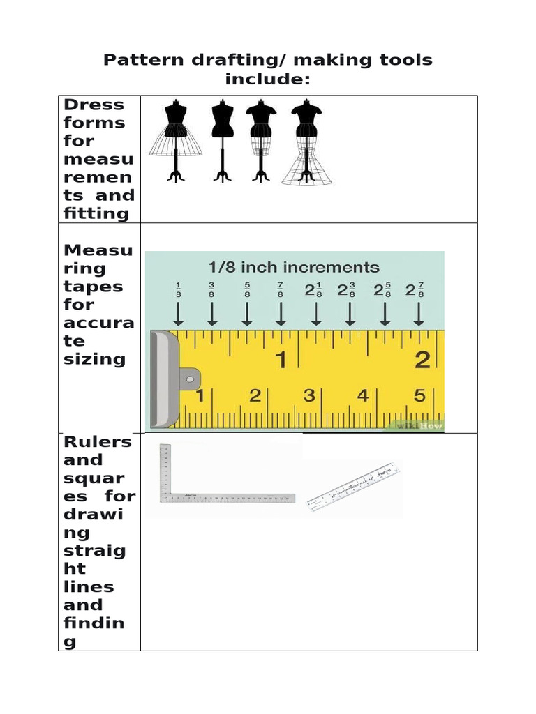 Pattern drafting tools | PDF