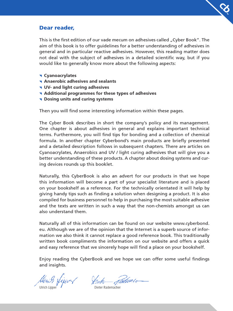 Cyberbond Book | PDF | Adhesive | Viscosity