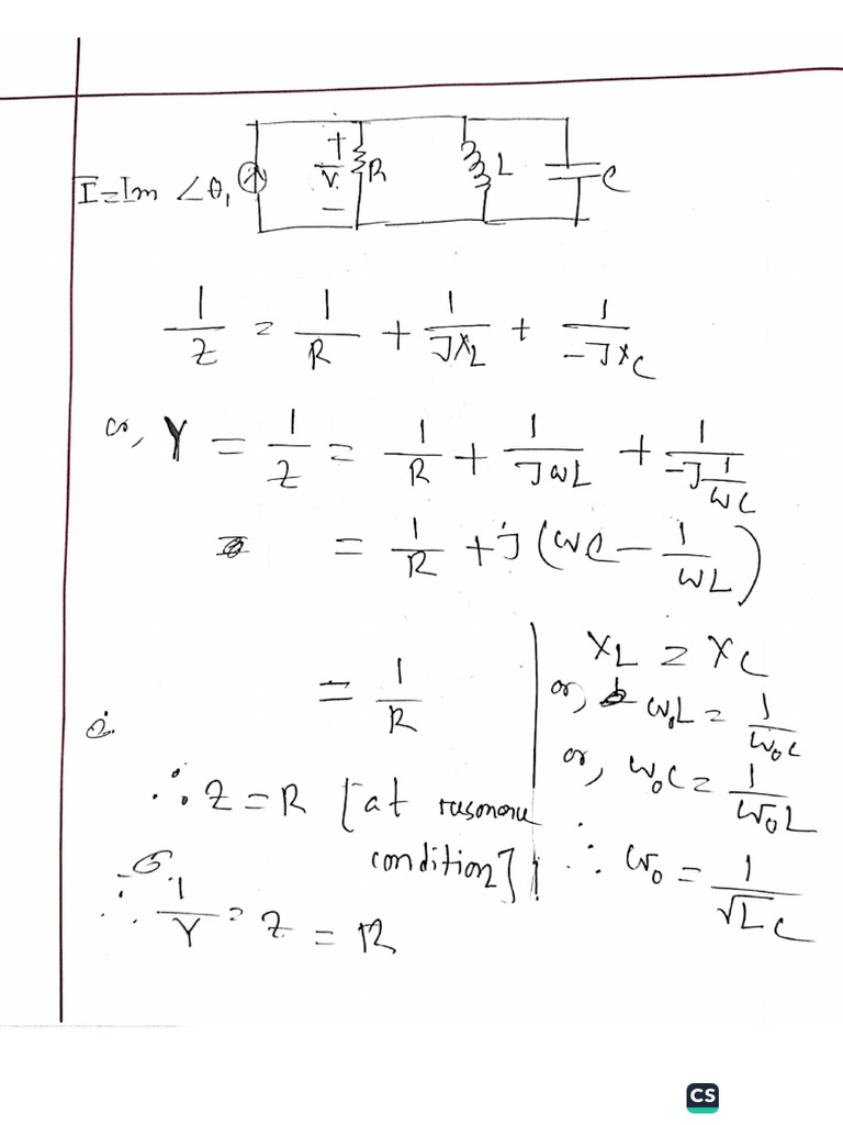 Parallel Resonance Circuit | PDF Parallel Resonance Circuit | PDF