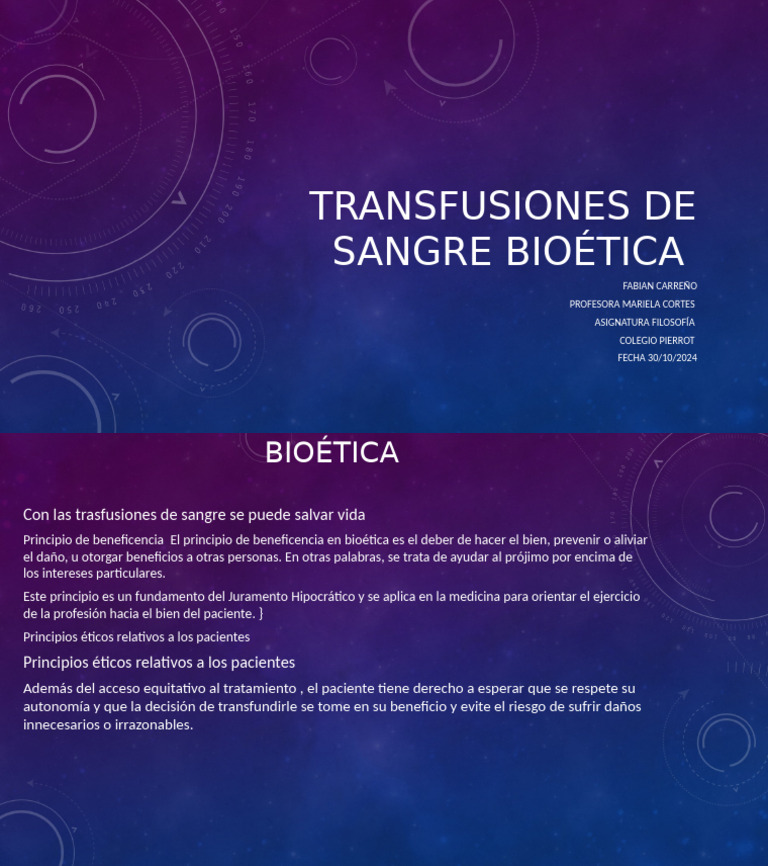 Transfusiones de sangre | PDF