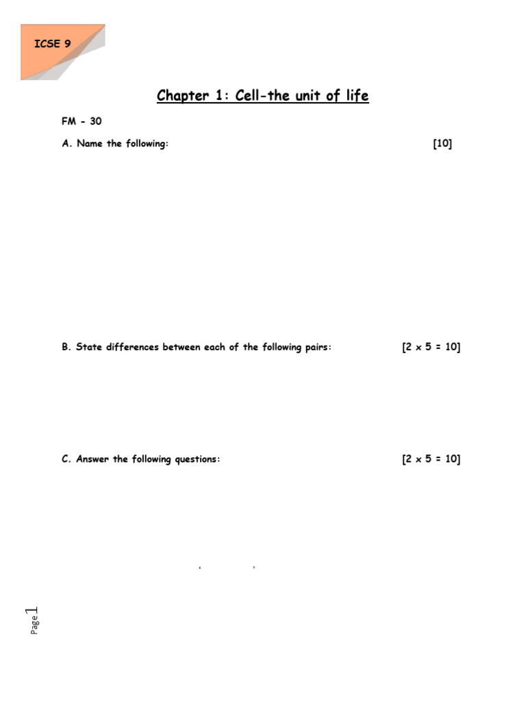Cell: The Unit of Life Overview | PDF