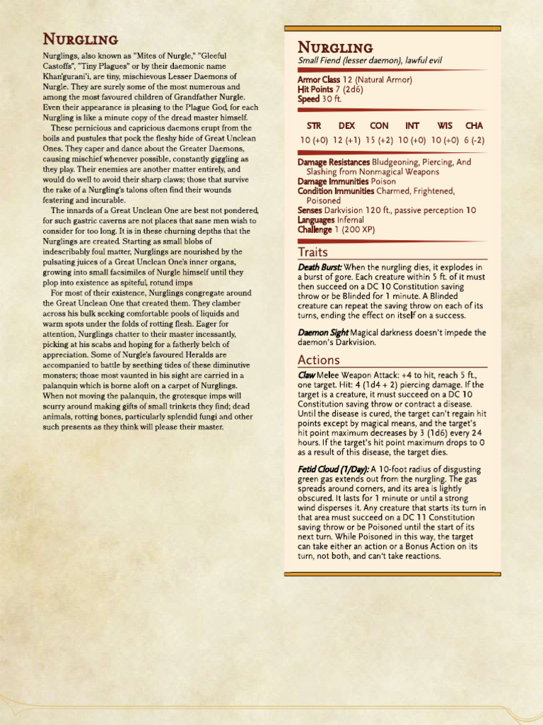 Nurgling PDF | PDF