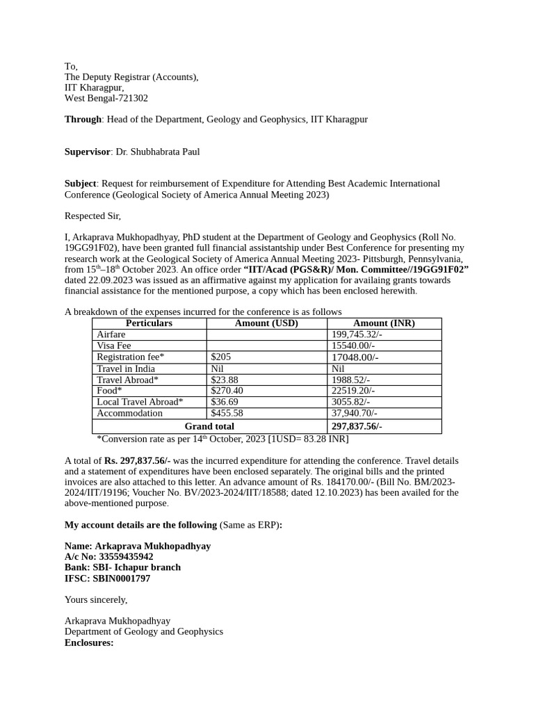 New - Letter To Deputy Registrar - Arka | PDF