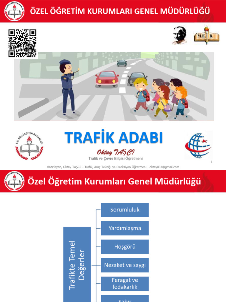 TRAFİK ADABI Sorulu Slayt 1 | PDF