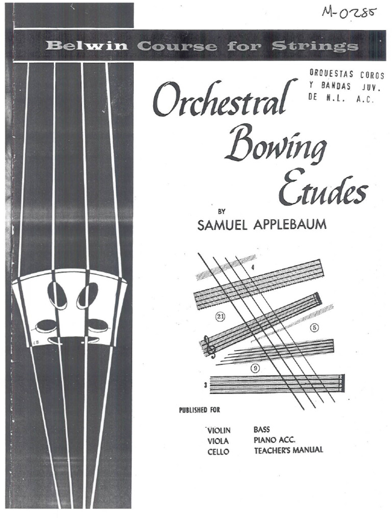 Applebaum Bowing Etudes Cello PDF | PDF