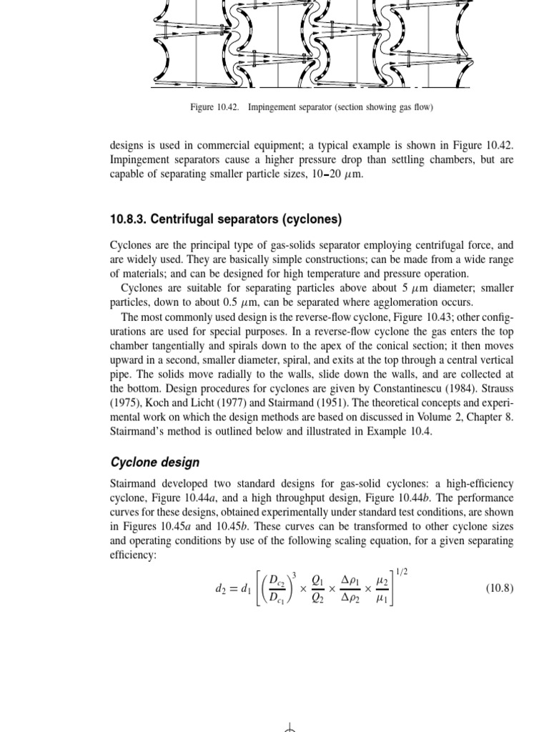cyclone | PDF | Gases | Chemical Engineering