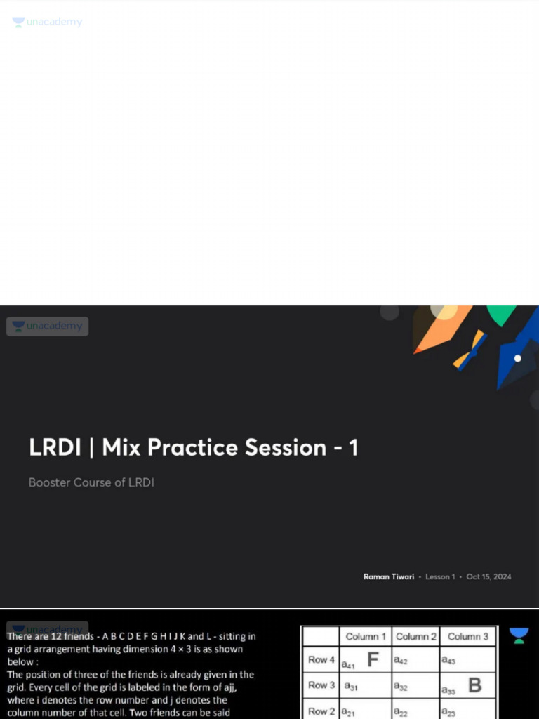 LRDI Mix Practice Session 1 With Anno | PDF