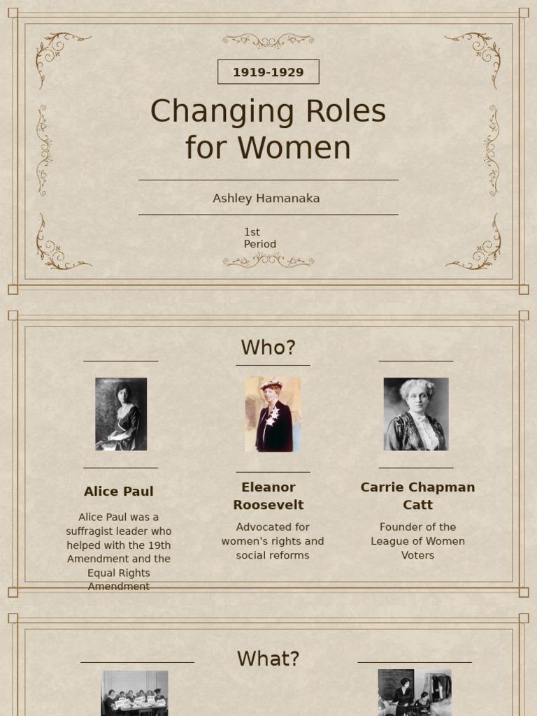 Changing Roles For Women | PDF | Human Rights | Egalitarianism