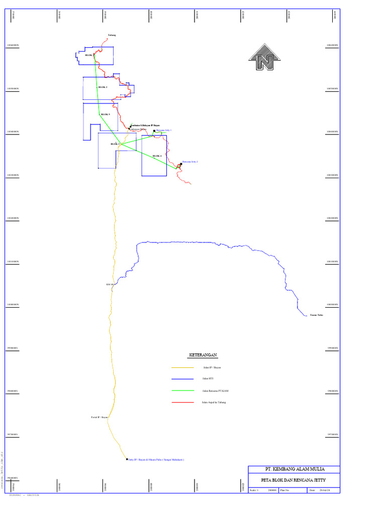 Peta Rencana - Jetty - Oke | PDF