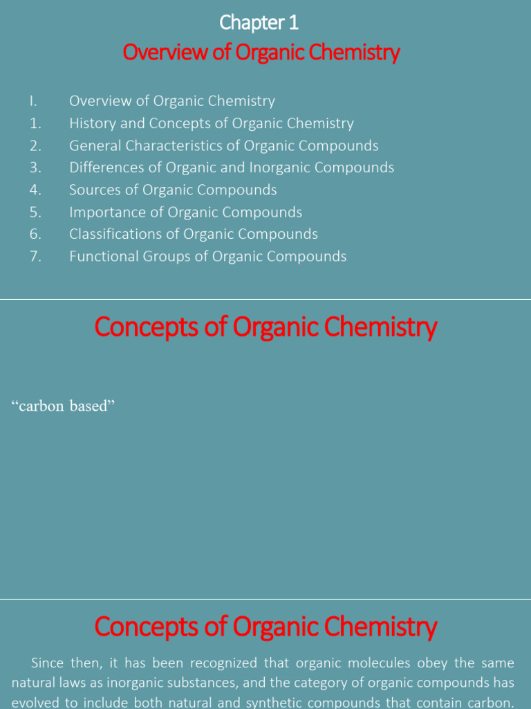 Vitalism and the Evolution of Organic Chemistry | PDF | Organic ...