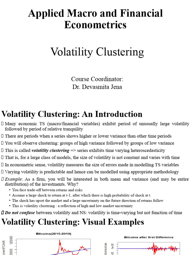 Volatility Clustering.pptx (1) | PDF | Ordinary Least Squares ...