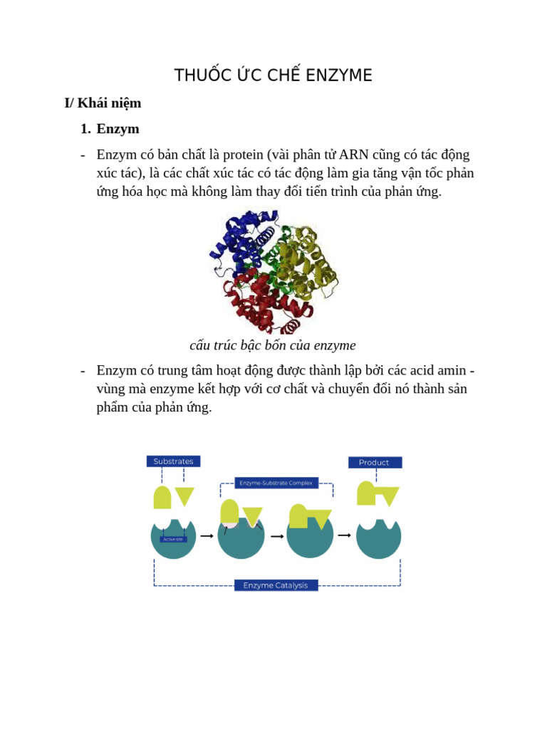 THUỐC ỨC CHẾ ENZYME | PDF