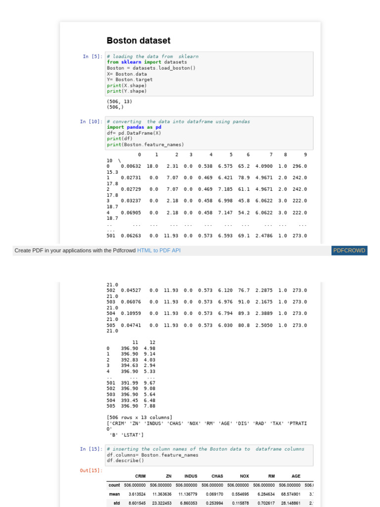 Boston Dataset | PDF