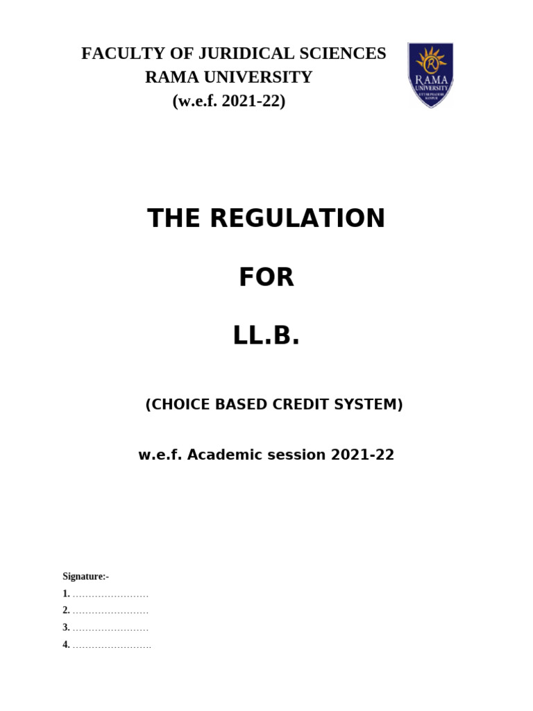 LLB 2021-22 Curricular & Syllabus | PDF | Evidence (Law) | Tort