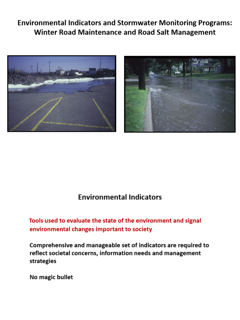 Lecture 8 - Environmental Monitoring - Winter Road Maintenance in Urban ...