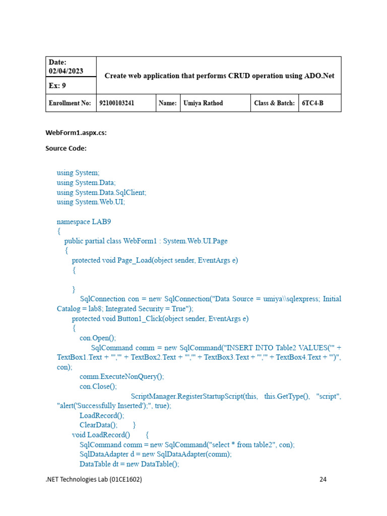 DNET 9 | PDF | Computing | Software