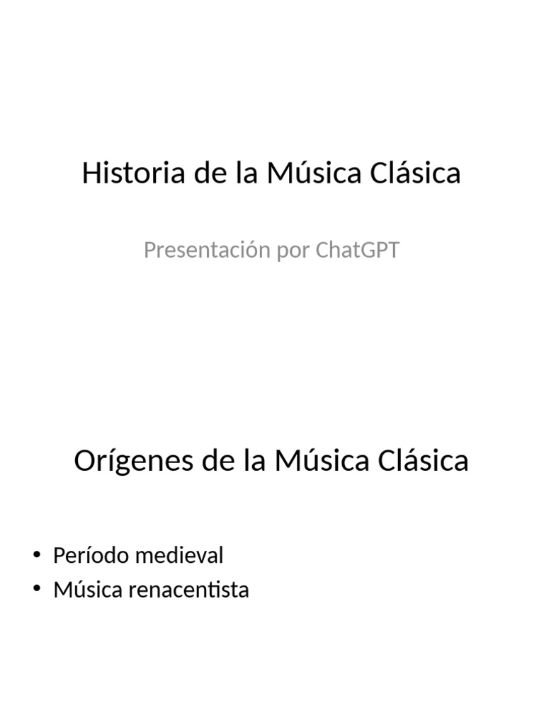 Historia de la Música Clásica | PDF