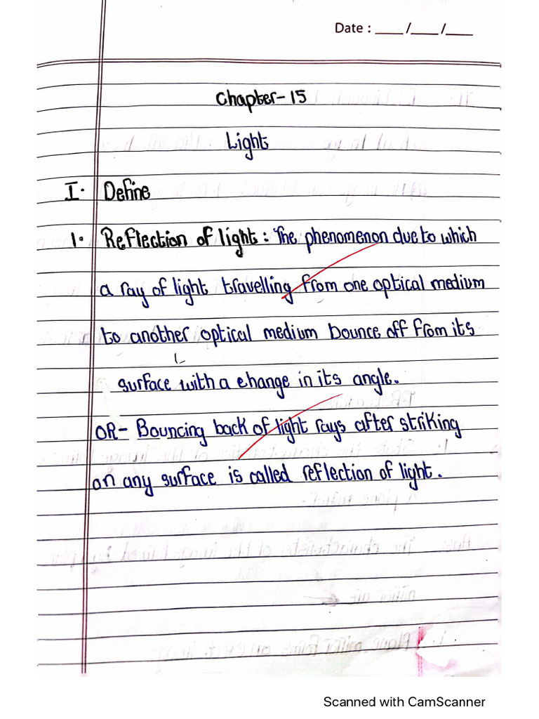 CH 15 Light Notes | PDF