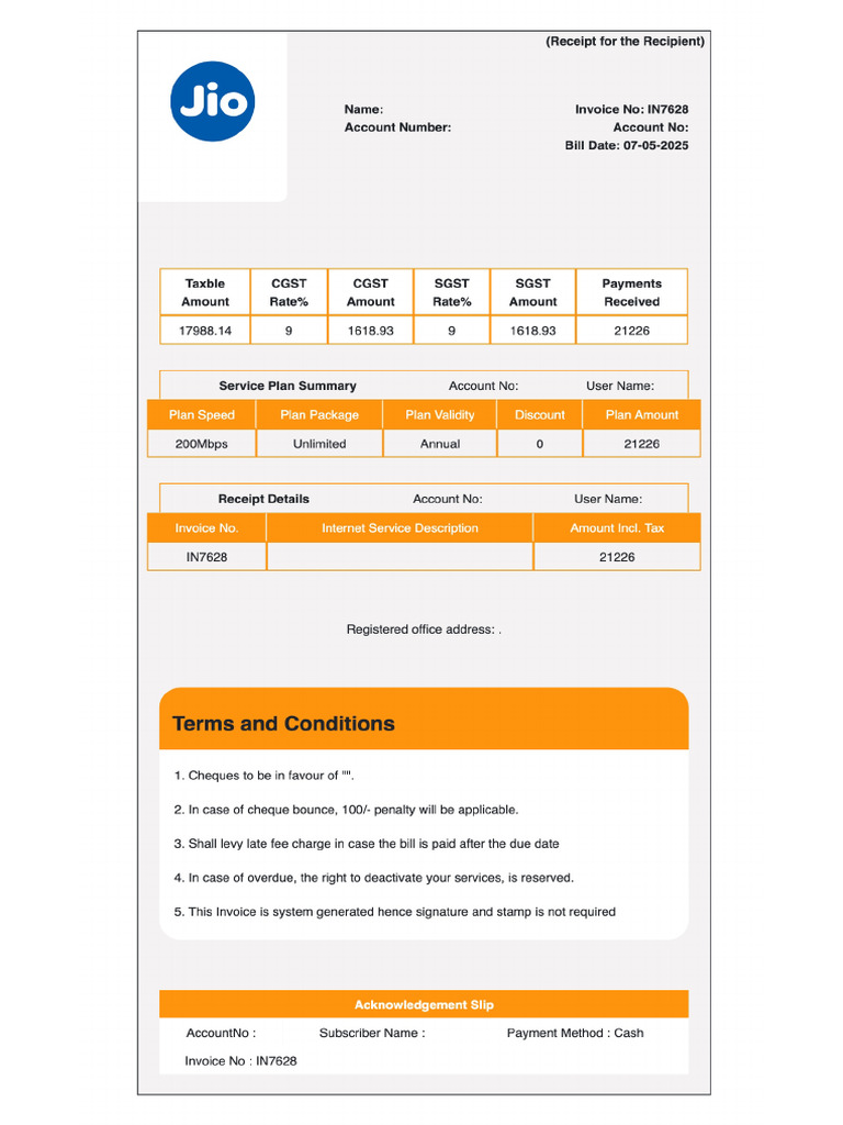 Internet Invoice (1) | PDF