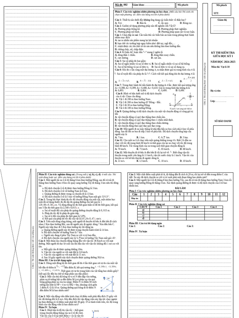 Đế-002-KTGK-1-Lý-10 | PDF