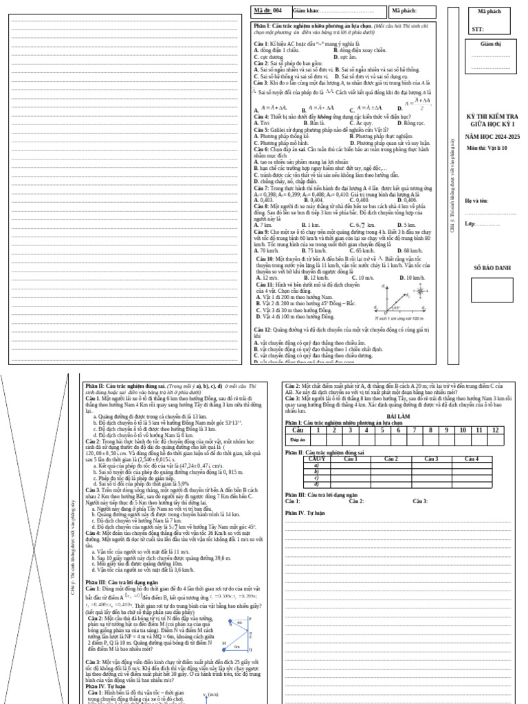 Đế-004-KTGK-1-Lý-10 | PDF