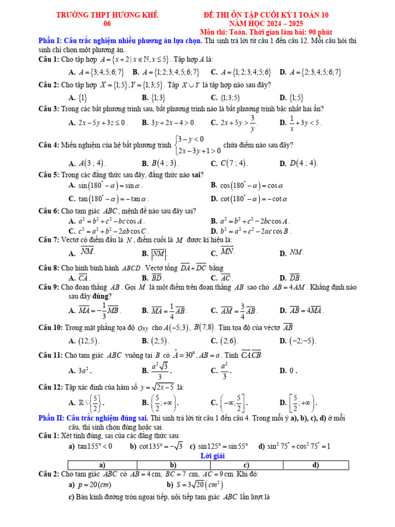 ĐỀ ÔN CK1 - 06 | PDF